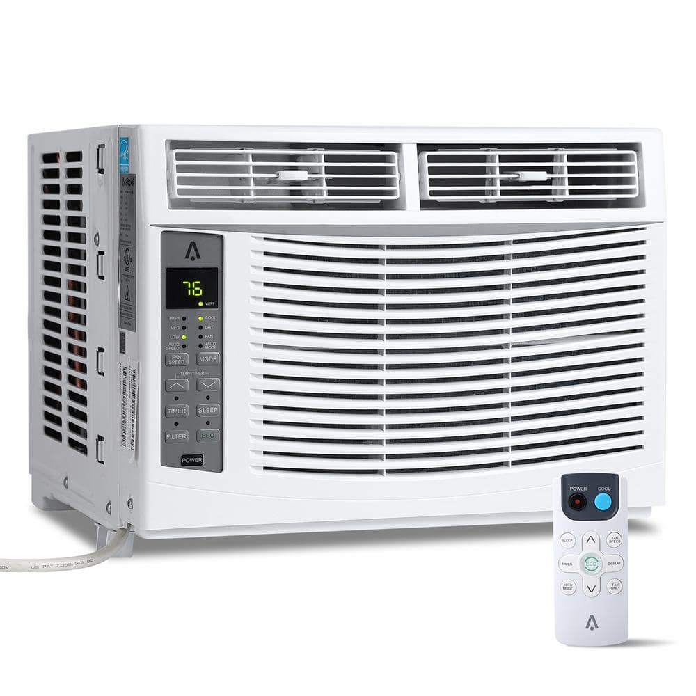 Garvee 6000 BTU (DOE) 115-Volts Window AC Unit Cools 250 sq. ft. with ...
