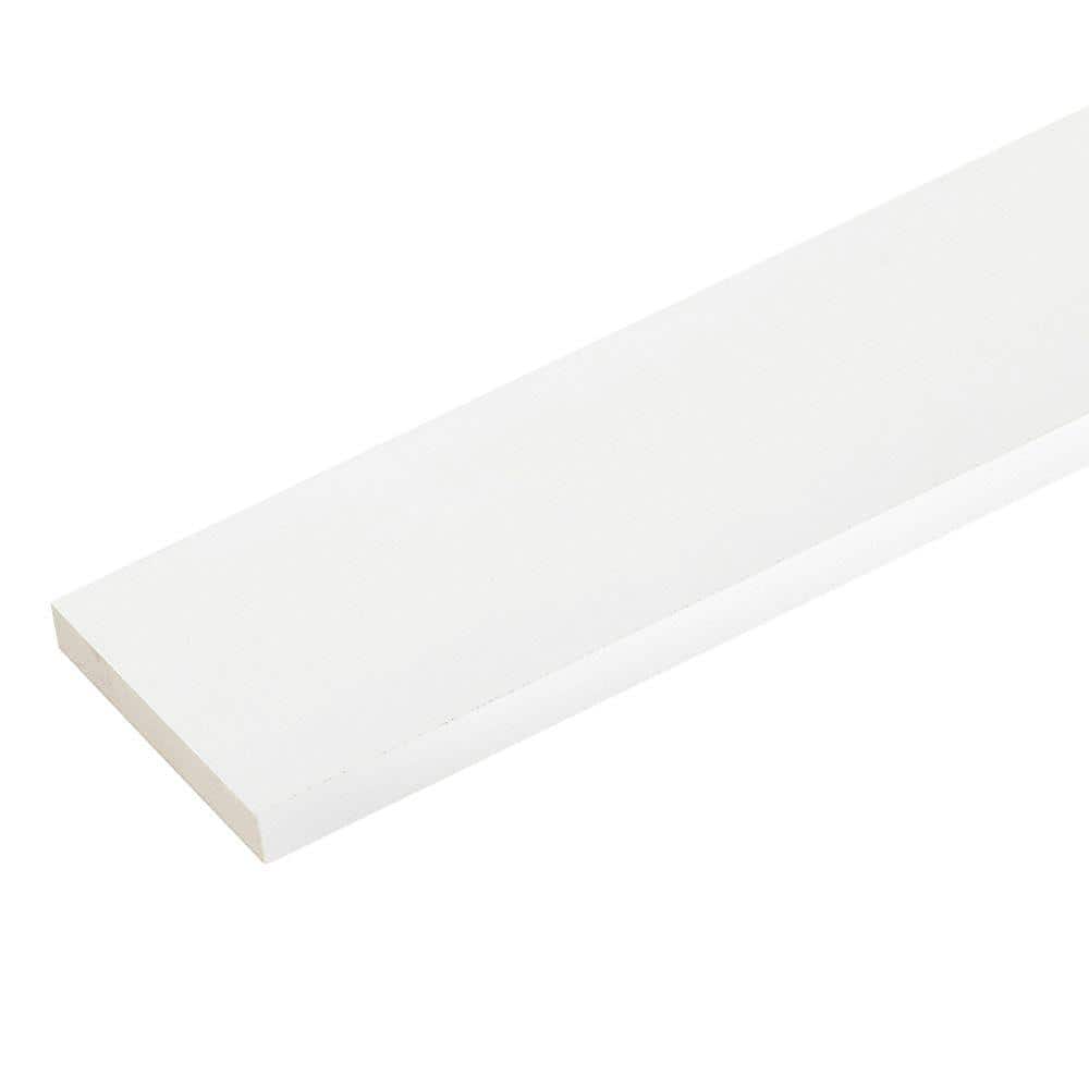 Veranda 1 in. x 7-1/4 in. x 8 ft. White PVC Trim (2-Pack) 827000202 ...