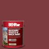 BEHR 1 gal. #PFC-02 Brick Red Satin Interior/Exterior Masonry, Stucco ...