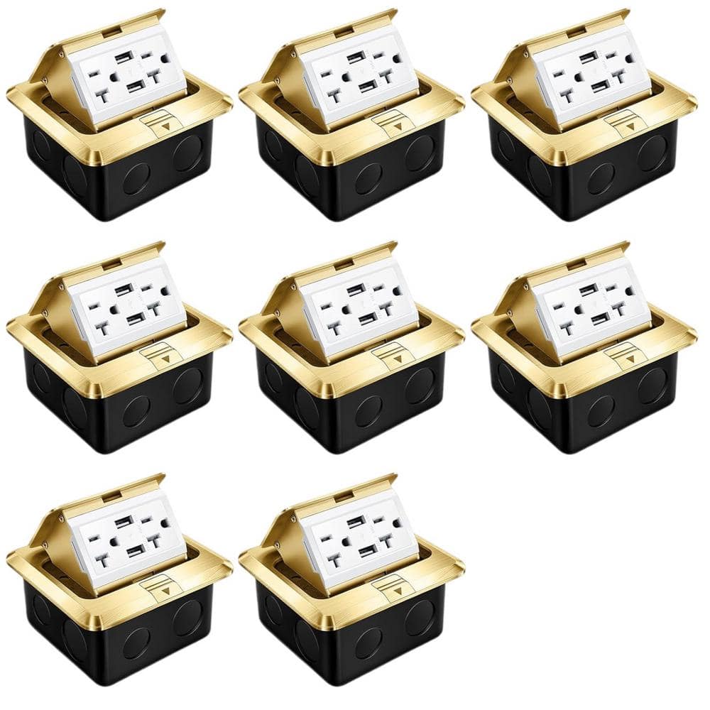 Lukyamzn Gold 20A Weatherproof, Tamper Resistant Pop up Floor, Counter ...