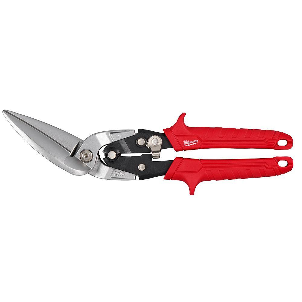 Milwaukee 11 in. Long Left-Cut Offset Snips 48-22-4568 - The Home Depot