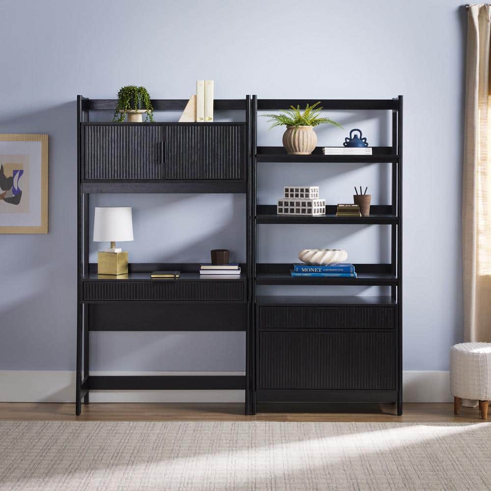 Have a question about Welwick Designs 2-Piece Transitional Black Reeded ...