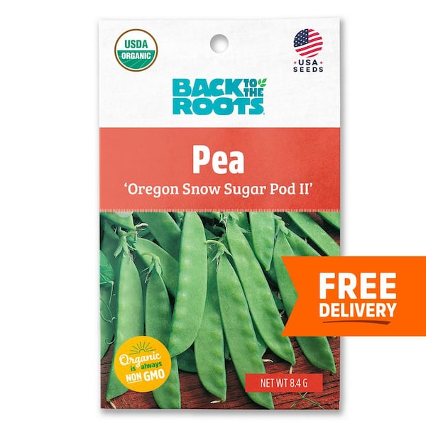 Back to the Roots Organic Oregon Snow Sugar Pod II Pea Seed (1-Pack ...
