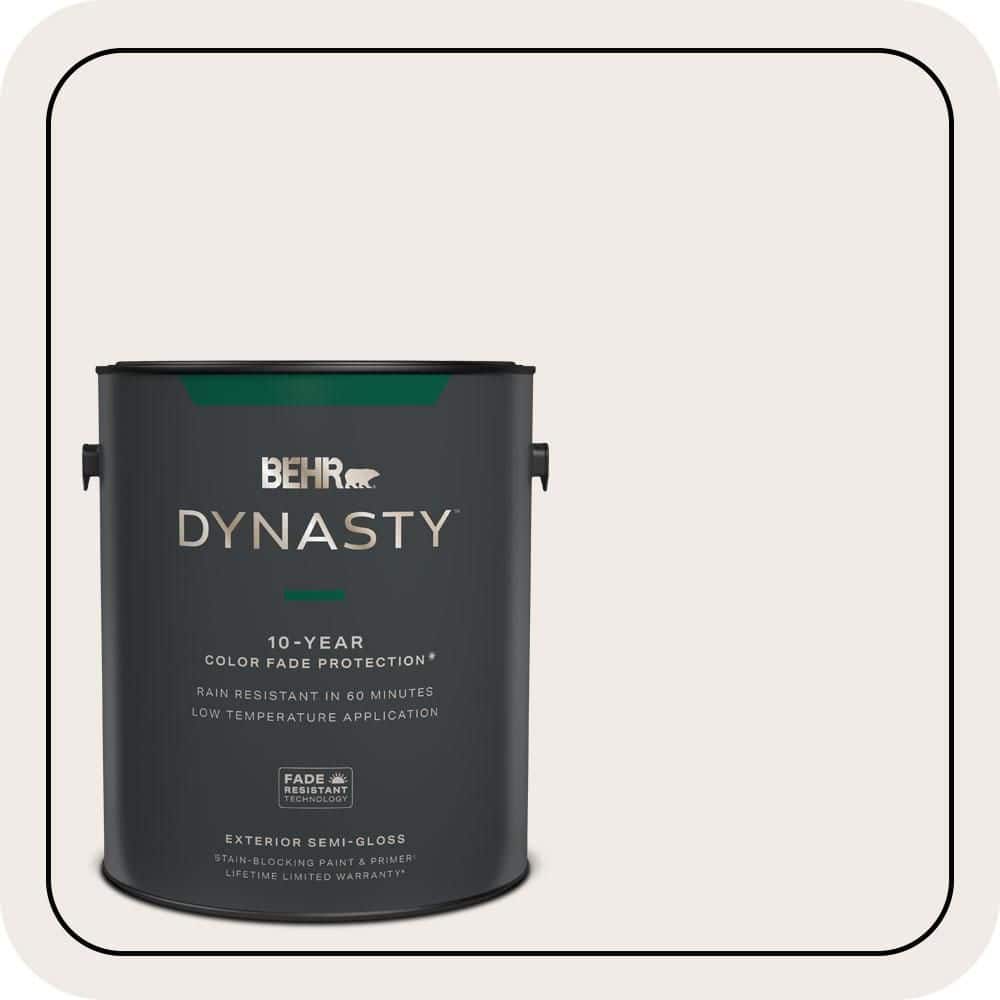 BEHR DYNASTY 1 gal. #700C-1 Pearl Drops Semi-Gloss Exterior Stain ...