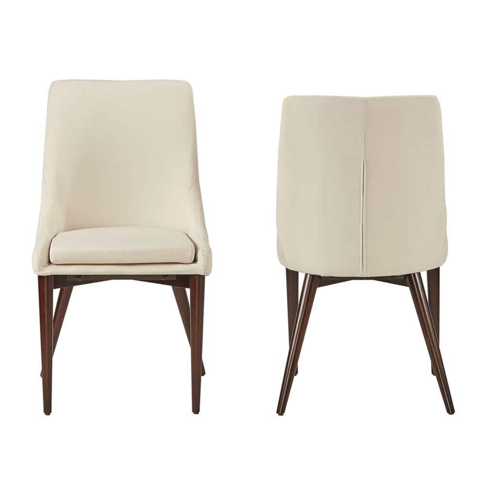 HomeSullivan Nobleton White Linen Dining Chair (Set of 2) 405048SN ...