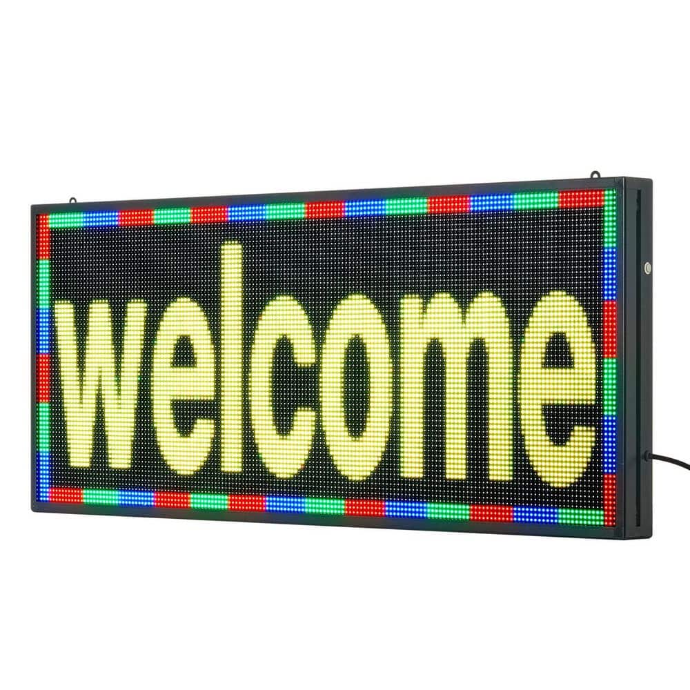 VEVOR Programmable LED Sign P6 Full Color LED Scrolling Panel 40 in. x ...