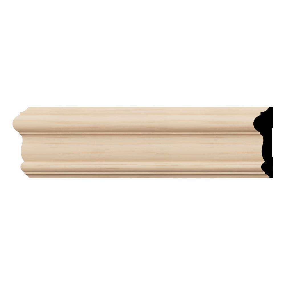 Ekena Millwork WM297 0.69 in. D x 3 in. W x 96 in. L Wood (Alder) Chair ...