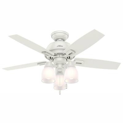 Hunter Reveille 60 in. LED Indoor Noble Bronze Ceiling Fan with Light ...