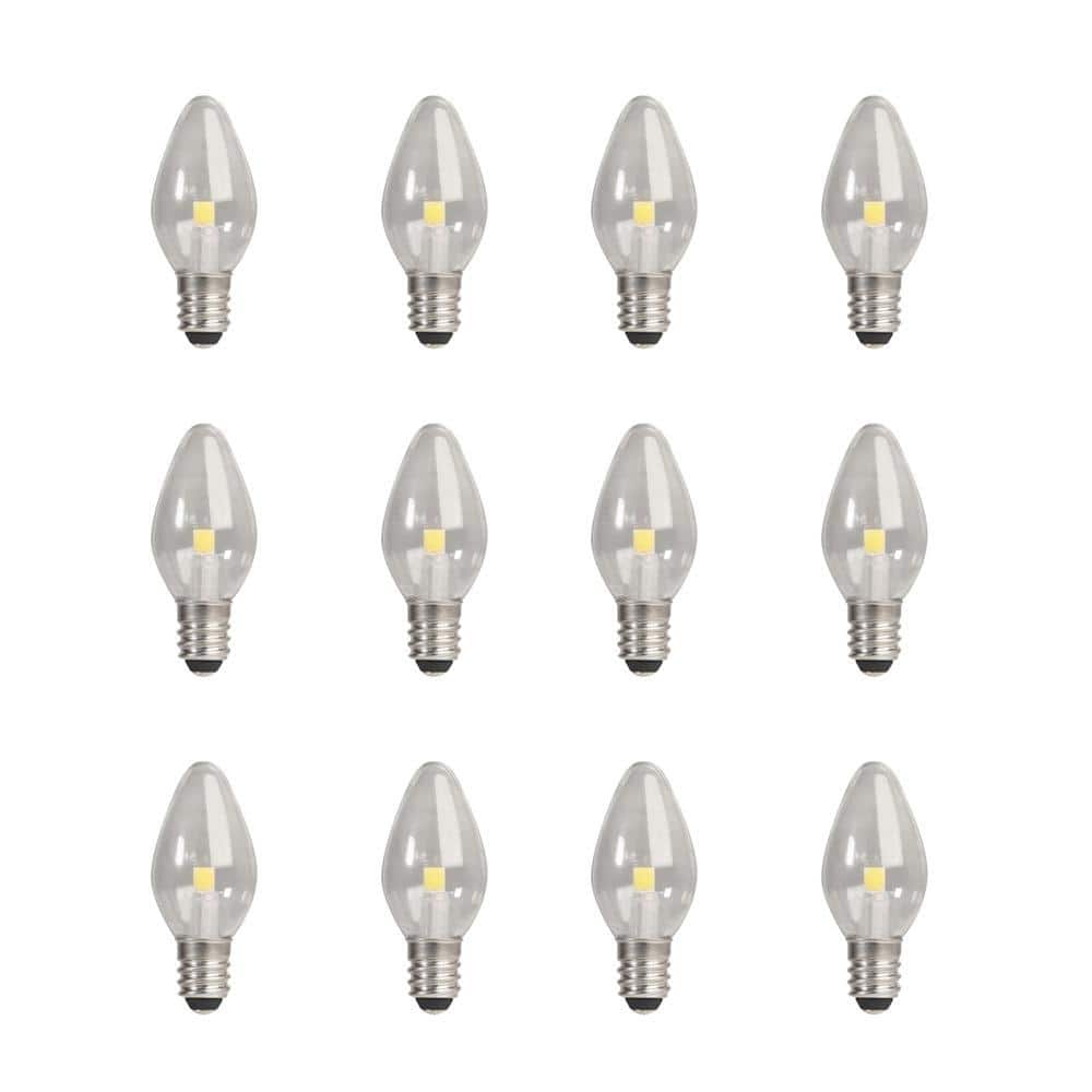 Feit Electric 7-Watt Equivalant C7 Clear Replacement E12 Candelabra ...