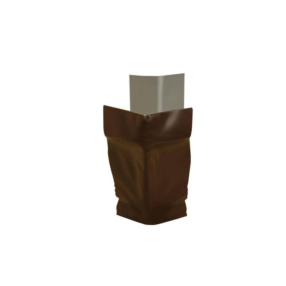 Amerimax Home Products 6 in. Musket Brown Aluminum K-Style Outside ...