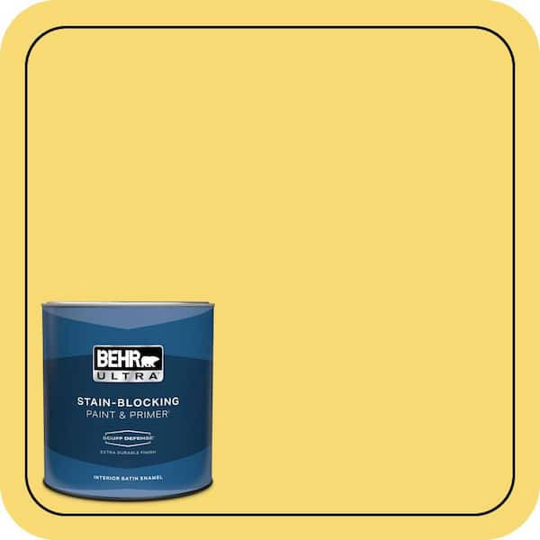 BEHR ULTRA 1 qt. #P310-5 Solar Energy Extra Durable Satin Enamel ...