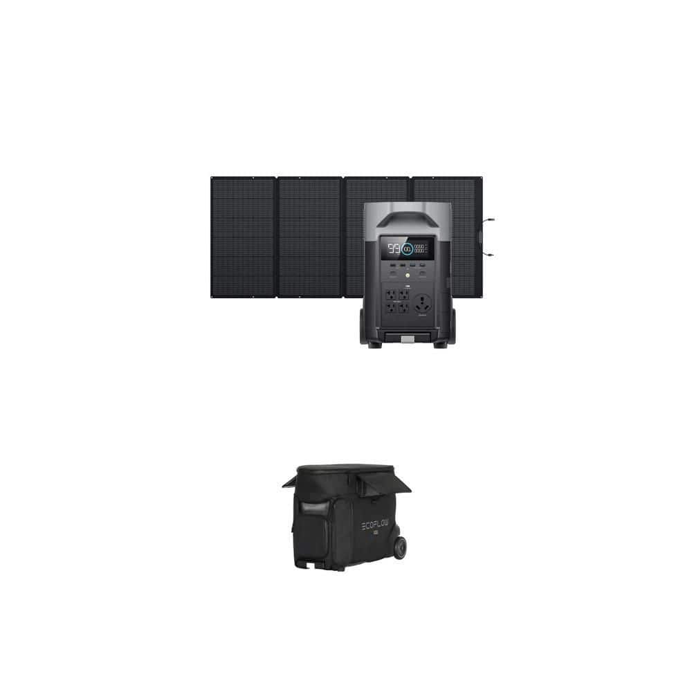 EcoFlow 3600W/7200W Peak DELTA Pro Solar Generator with 400W Solar ...