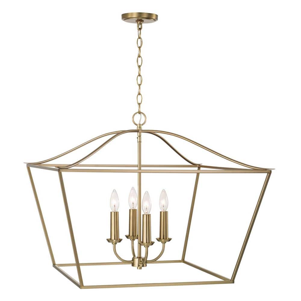Capital Lighting Fixture Company Grady 60-Watt 4-Light Matte Brass ...