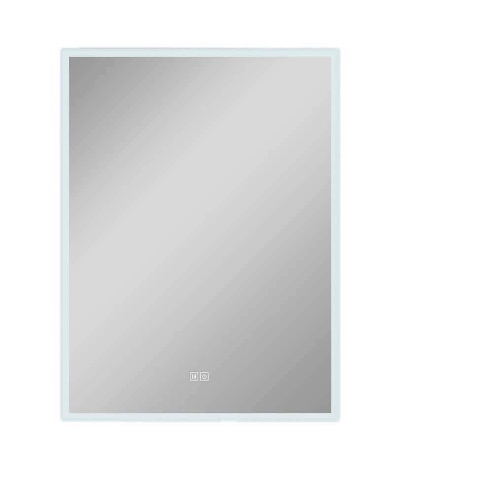 EPOWP 35 in. W x 28 in. H Small Rectangular Frameless Anti-Fog Wall ...