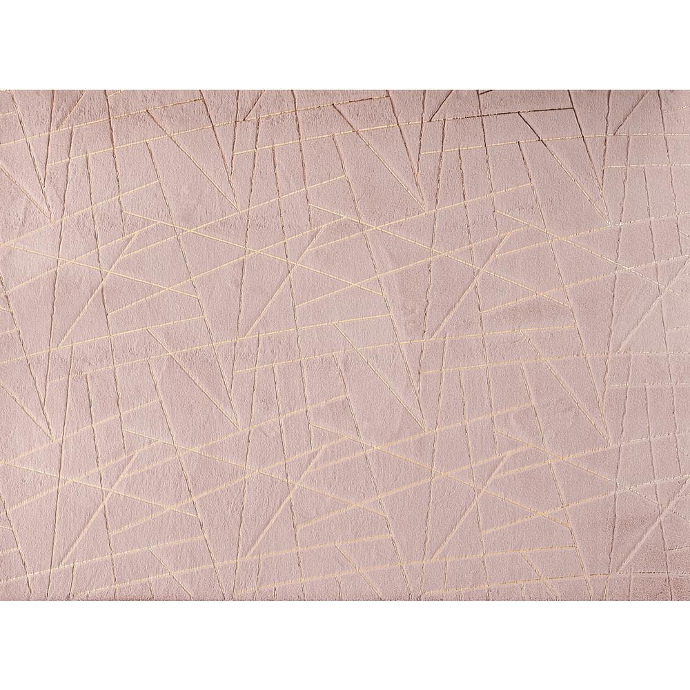 Amazing Rugs Lily Luxury Geometric Gilded Pink 5 ft. x 7 ft. Area Rug ...