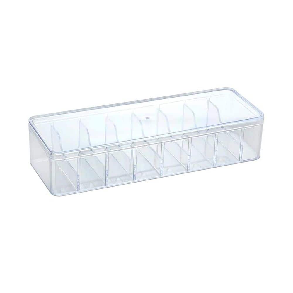 Lukyamzn 8 Pcs Cable Organizer Box with Wire Ties Cord Storage Clear ...