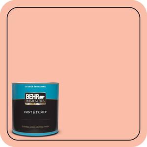 BEHR PREMIUM PLUS 8 oz. #200A-3 Blushing Apricot Semi-Gloss Interior ...