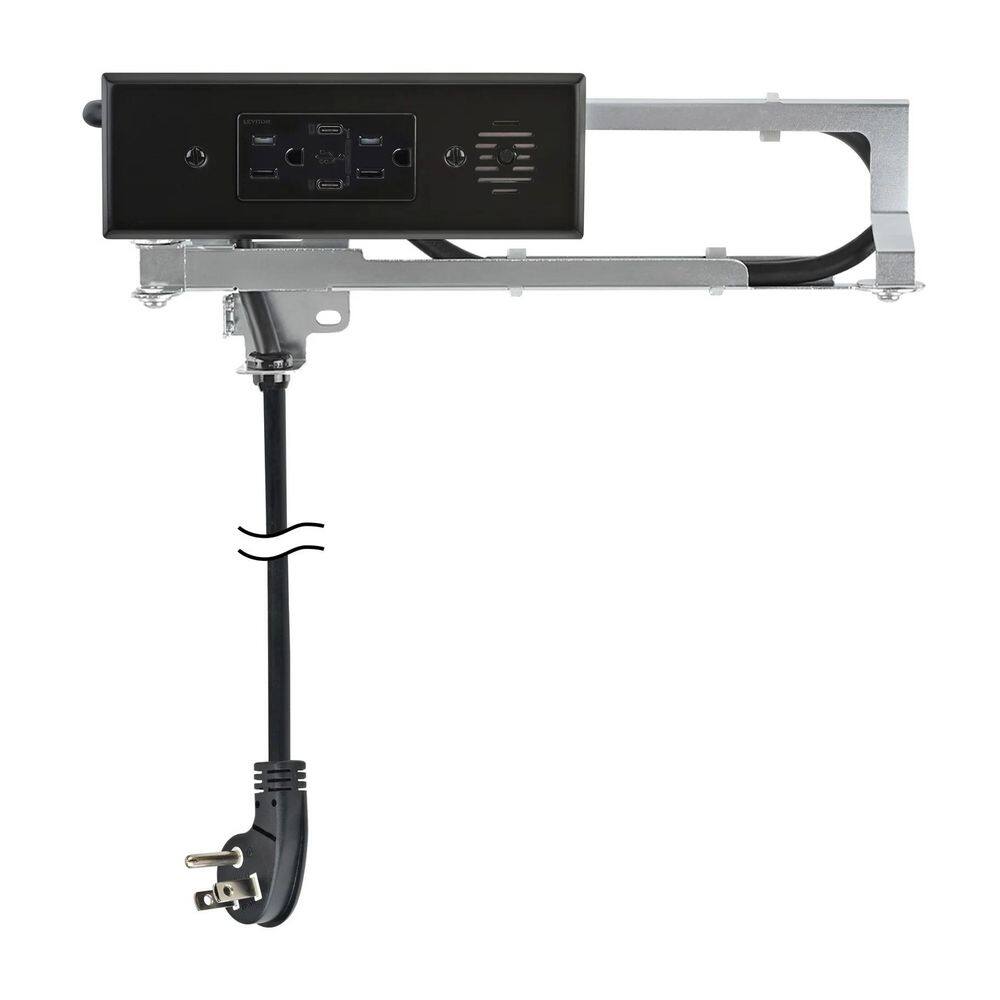 DOCKING DRAWER Black 15 Amp Blade In-Drawer Outlet with (2) 30W USB-C ...