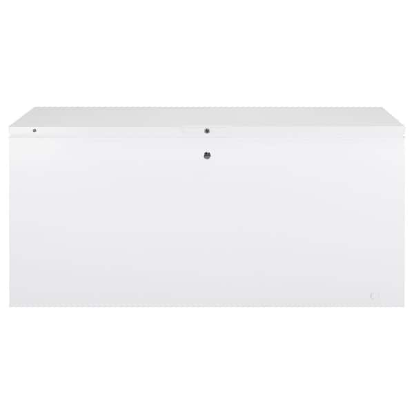 GE 73 in. 21.6 cu. ft. Manual Defrost Chest Freezer in White