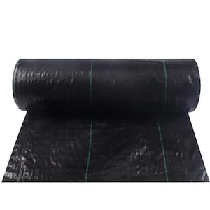 Agfabric 4 ft. x 25 ft. Landscape Ground Cover 3.0 oz. Heavy PP Woven ...