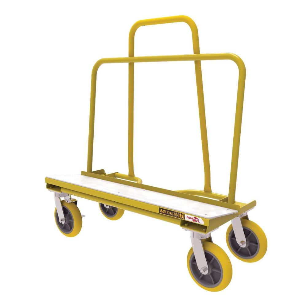 MetalTech Buildman Material Handling Cart with Plastic Deck 2000 lb ...
