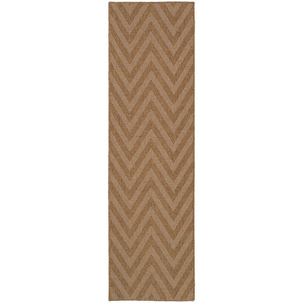 Home Decorators Collection Cayman Natural 2 ft. x 8 ft. Indoor/Outdoor ...