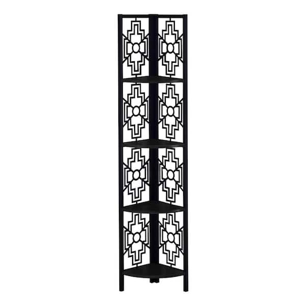 Black Corner Bookcase HD3620 - The Home Depot