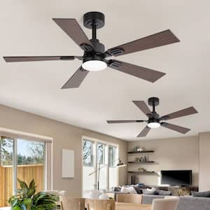 Reviews for Breezary Annette 62 in. Integrated LED Black Windmill ...