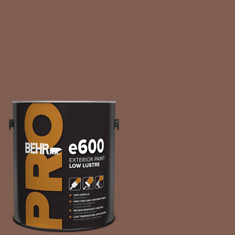 BEHR PRO 1 gal. #N160-6 Spanish Chestnut Low Luster Exterior Paint ...