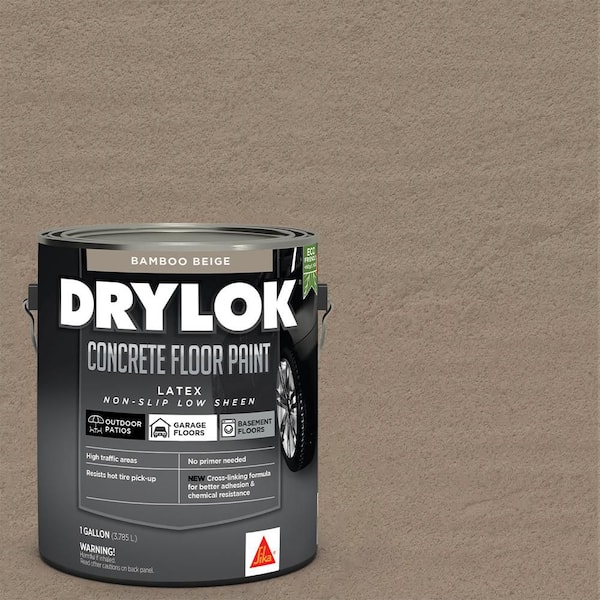 DRYLOK 1 Gal. Bamboo Beige Low Sheen Latex Interior/Exterior Concrete ...