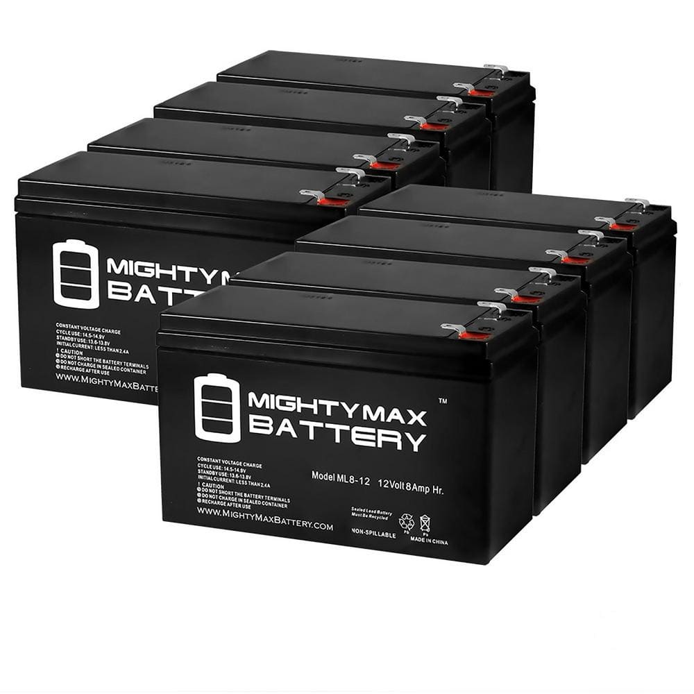 MIGHTY MAX BATTERY 12-Volt 8Ah Fire Alarm Control Panel Battery for ...