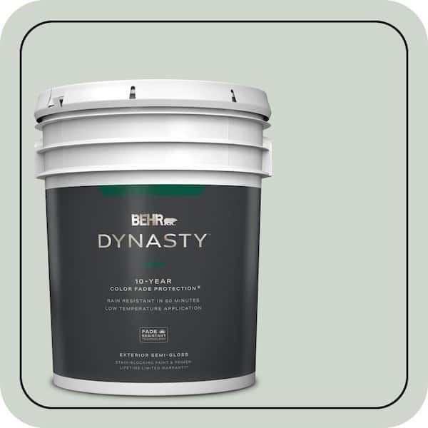 BEHR DYNASTY 5 gal. #ICC-48 Aspen Mist Semi-Gloss Exterior Stain ...