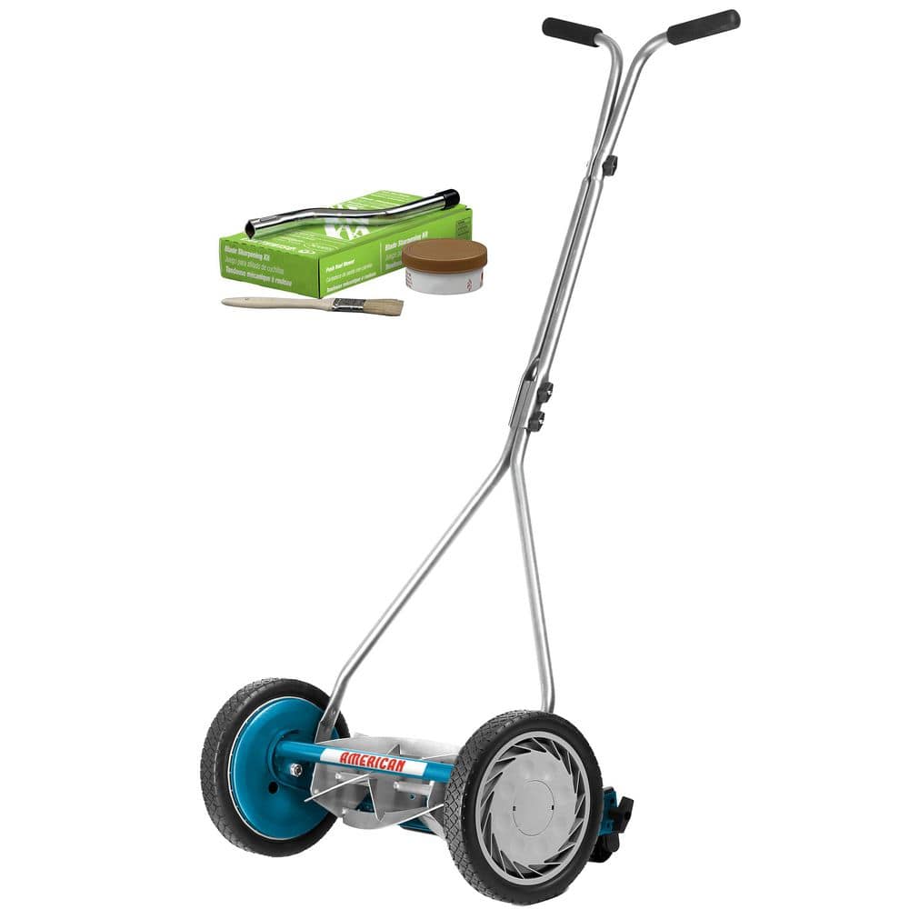 American Lawn Mower Company 16 in. 5-Blade Manual Walk Behind Reel Lawn ...
