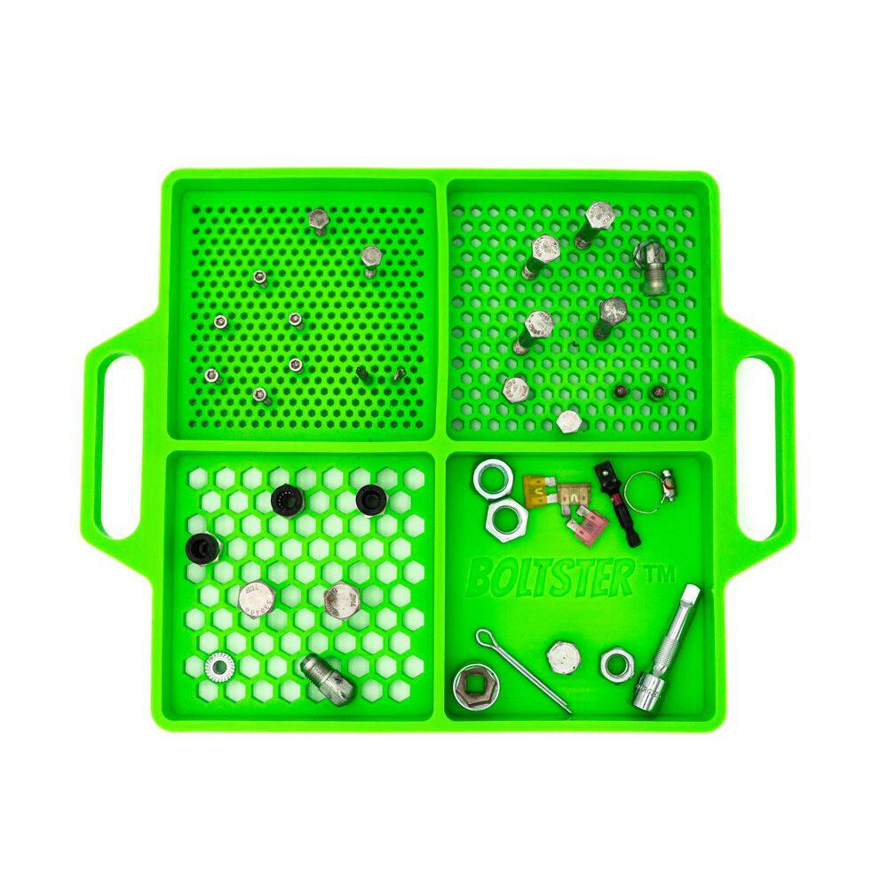 BOLTSTER Flexible Organizing Tray Green BTS-100003G - The Home Depot
