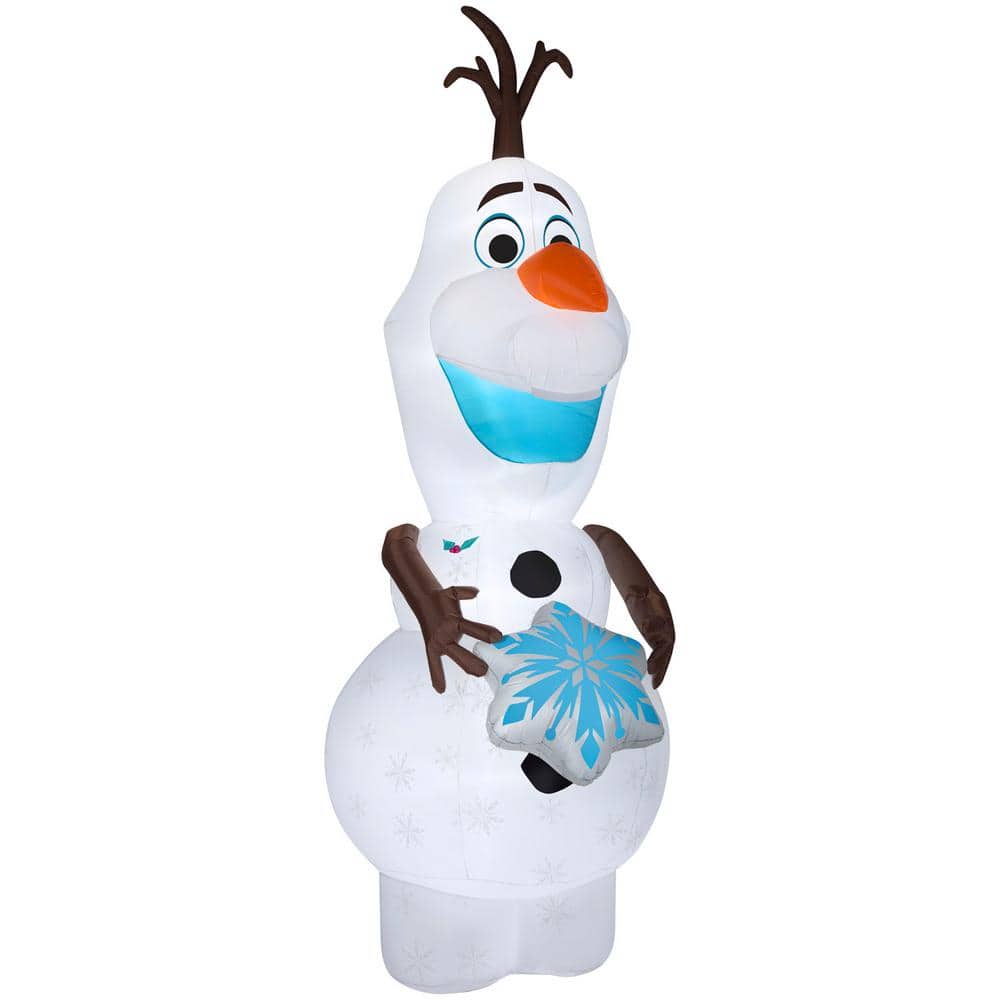 Disney 11 ft. Tall x 5.2 ft. W Giant Christmas Inflatable Airblown-Olaf ...
