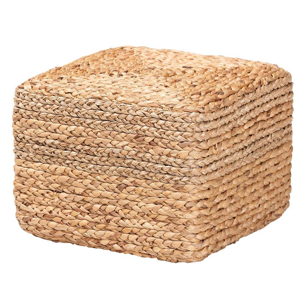 bali & pari Marella Natural Seagrass Ottoman Footstool 240-13478-HD ...