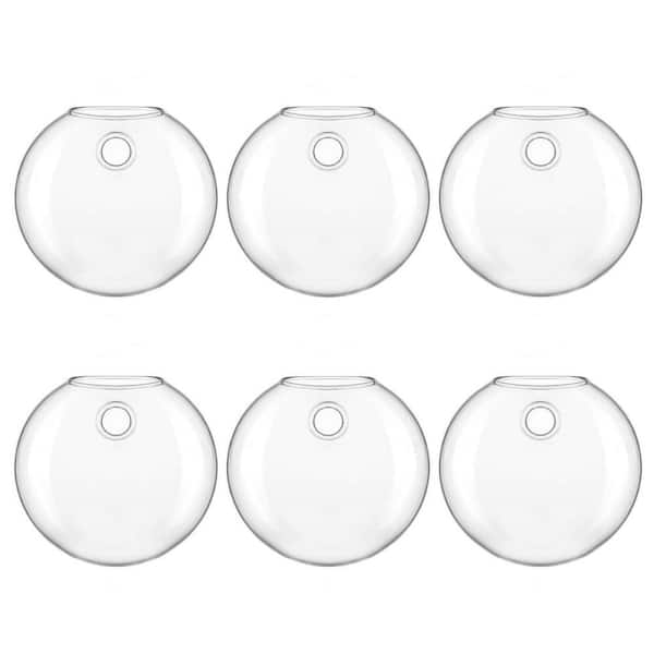 Angel Sar Wall Hanging Glass Planter Oblate Flower Vase for Hydroponics ...