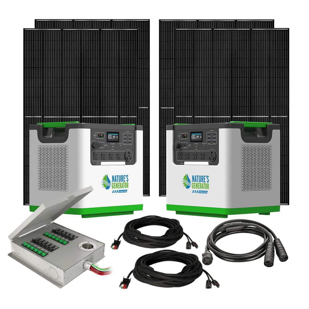 NATURE'S GENERATOR Lithium 7200W Cont/14400 Peak, Push Button Start ...