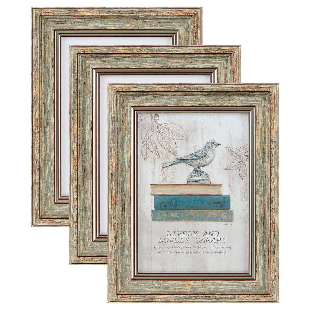5x7 Brown Plastic Picture Frame (Set of 3) TN0035 - The Home Depot
