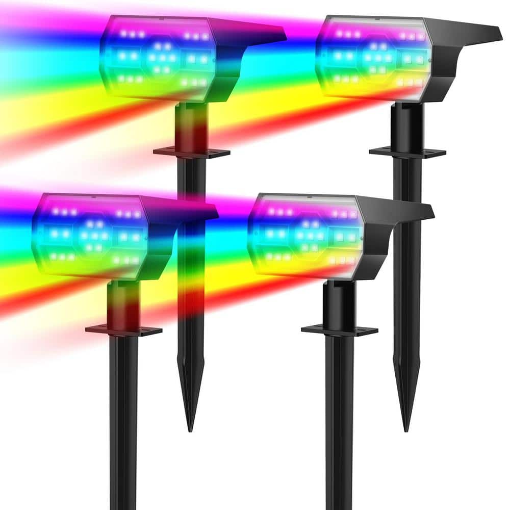 Angel Sar Multicolor 56 LED 3 Lighting Modes Solar Lights Outdoor ...