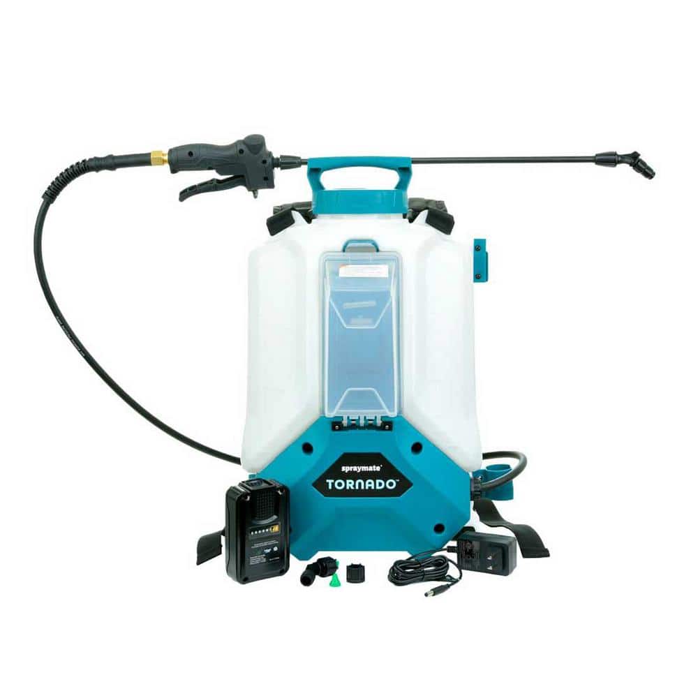 SPRAYMATE Tornado 18-Volt Battery Powered Backpack Sprayer (4 Gal ...