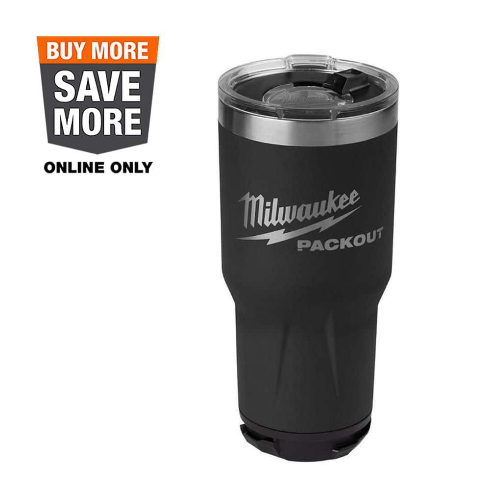 Milwaukee PACKOUT Black 30 oz. Tumbler 48-22-8393B - The Home Depot