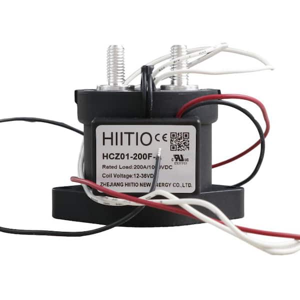 HIITIO 200A 1000VDC High Power DC Contactor, UL Certified, SPST-NO ...