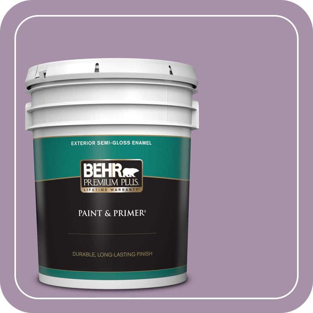 BEHR PREMIUM PLUS 5 gal. #MQ5-33 Uptown Girl Semi-Gloss Enamel Exterior ...