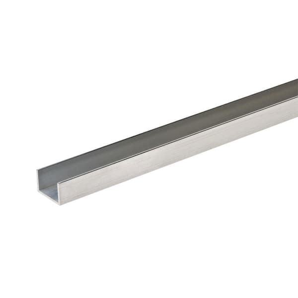 Everbilt 1 in. x 1 in. x 1/8 in. Aluminum Trim Channel 42540 - The Home ...