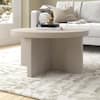 Meyer&Cross Elna 33 in. Alder White Round MDF Top Coffee Table CT2053 ...