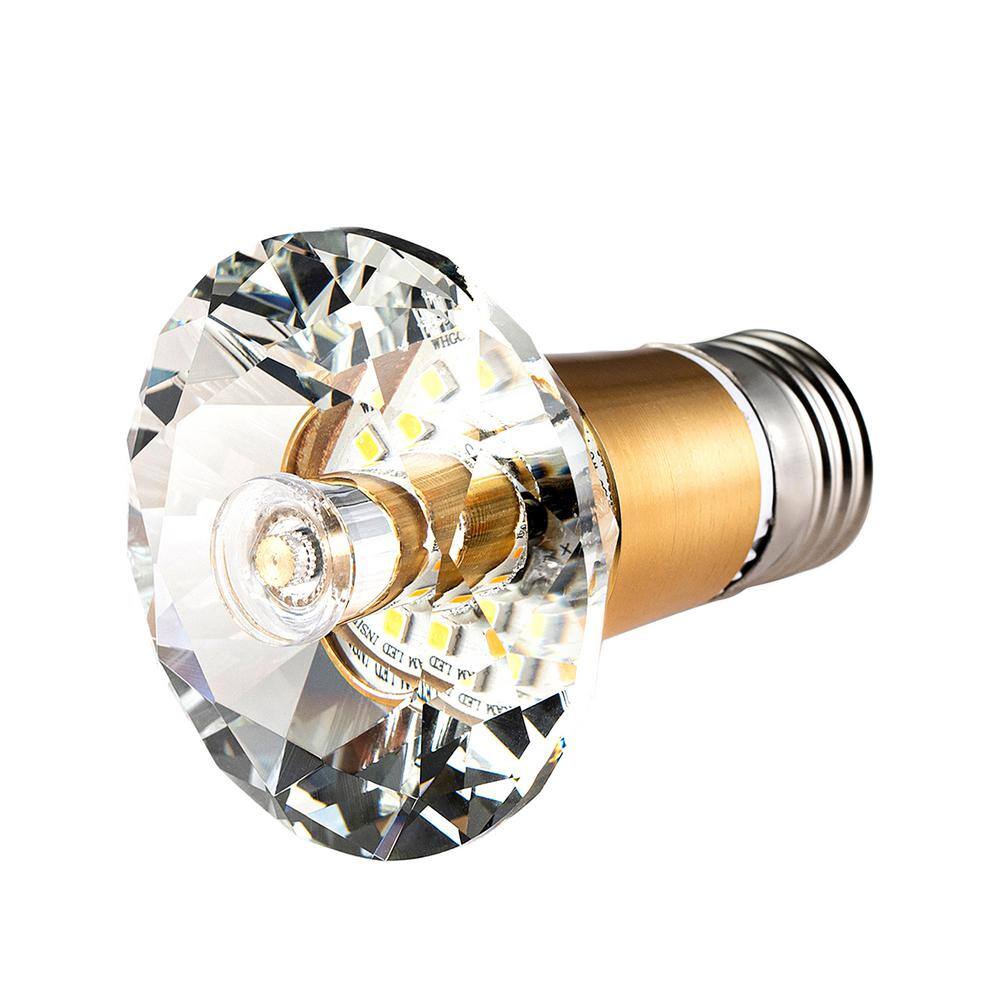 CARRO 5-Watt Equivalent Round Diamond Shaped E26/27 Crystal LED Light ...