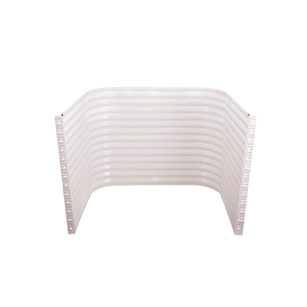 SHAPE PRODUCTS 55 in. W x 36 in. D x 36 in. H White Steel Egress Window ...