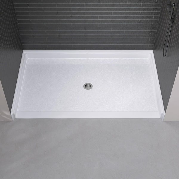 Zeafive Nsip 60 in. L x 36 in. W Rectangular Non-Slip Alcove Single ...