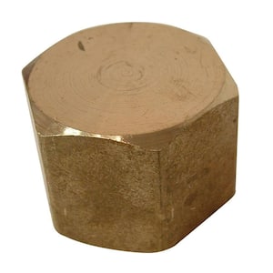 Everbilt 1/2 in. Flare Brass Cap Fitting 801409 - The Home Depot